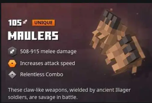 Minecraft Dungeons Gauntlest | All Unique Gauntlets in Minecraft ...
